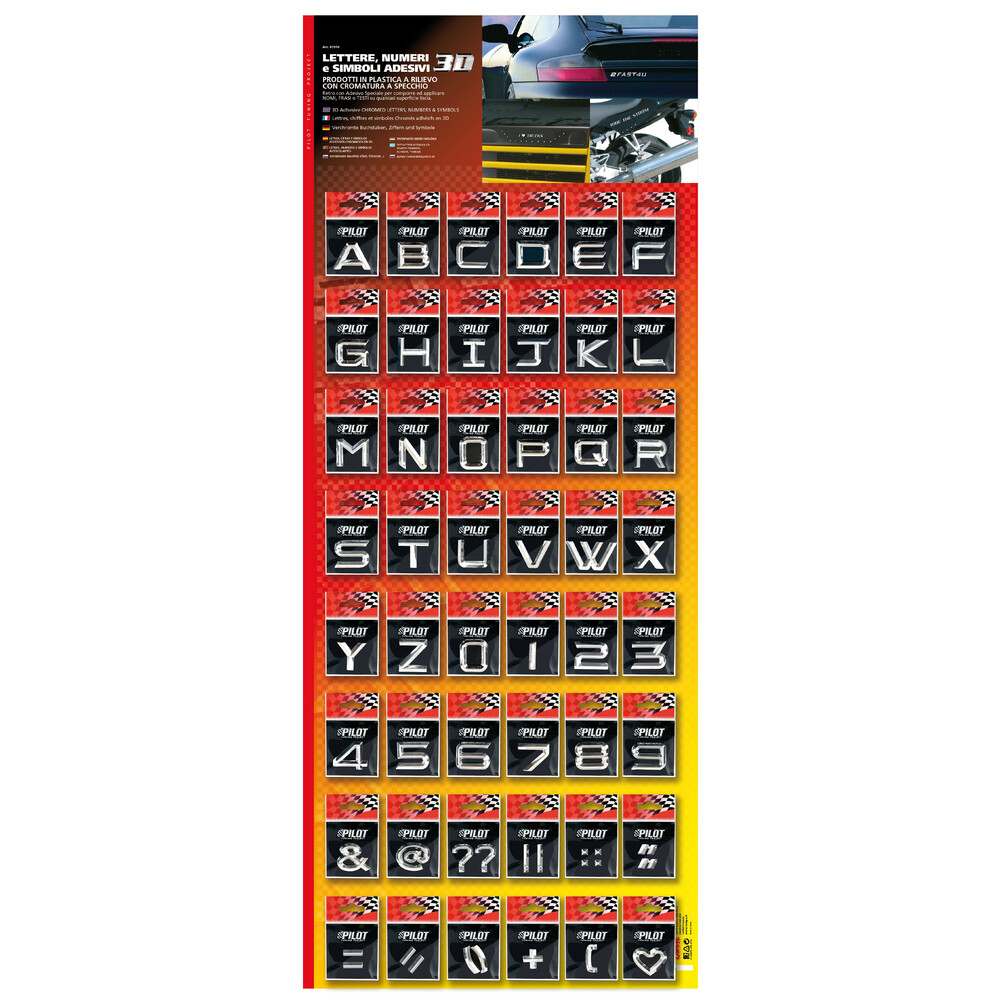 3D Letters - 480 pcs wall-display - Type-2