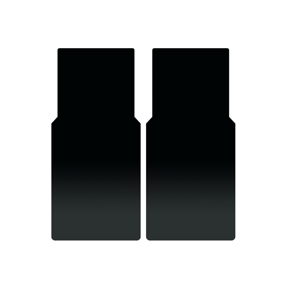 Approved truck PVC splash guards, pair pack - 45 cm