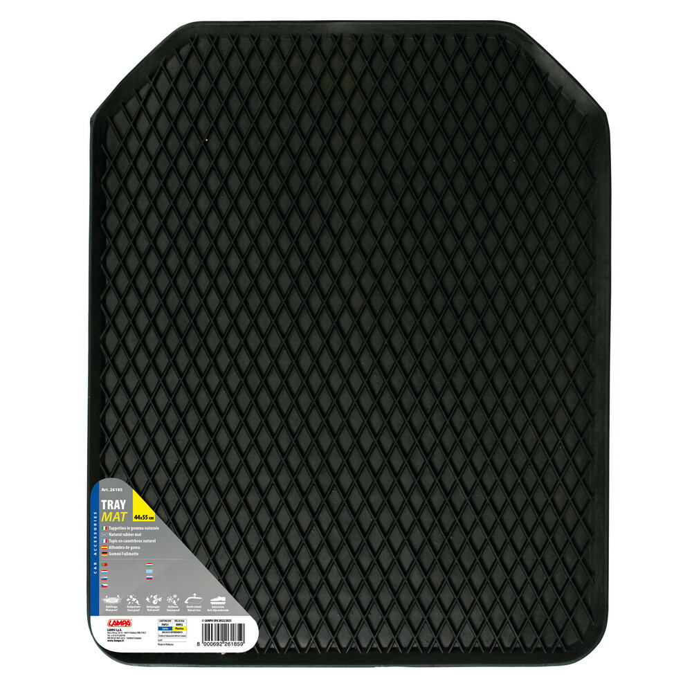 Raised rim tray mat