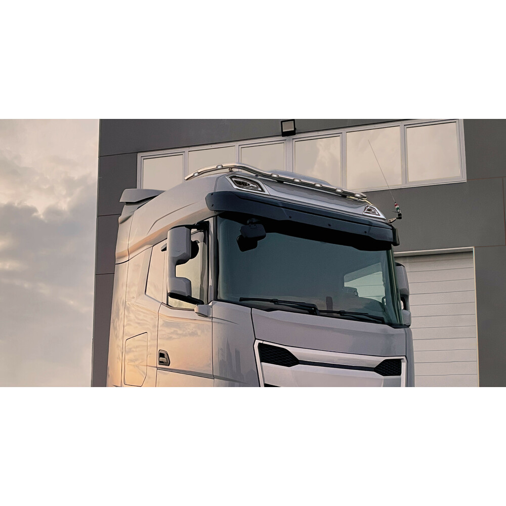 Roof light bar, short standard, 9 holes - compatible for Daf XF (06/21 ...