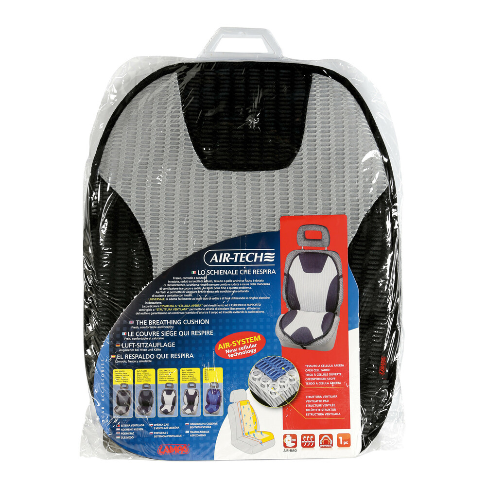 Air-Tech, lo schienale che respira - Argento/Nero