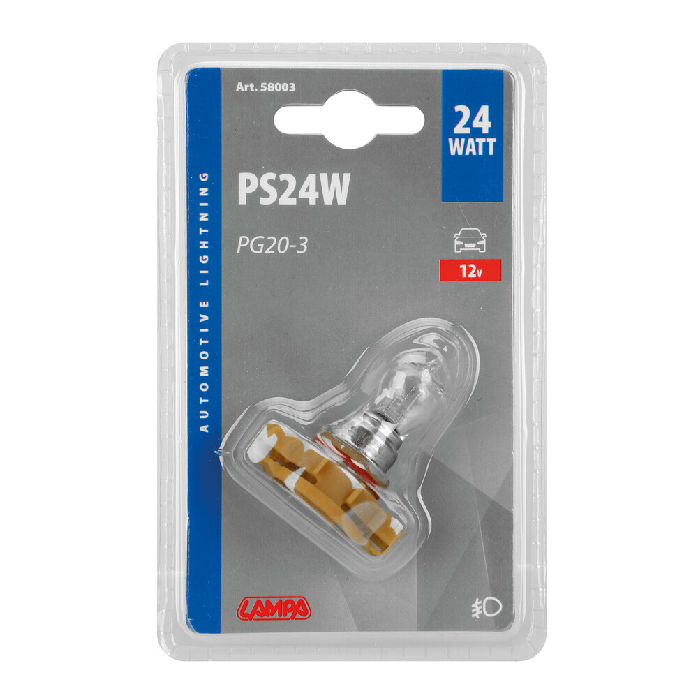 12V Halogen lamp - PS24W - 24W - PG20-3 - 1 pcs - D/Blister