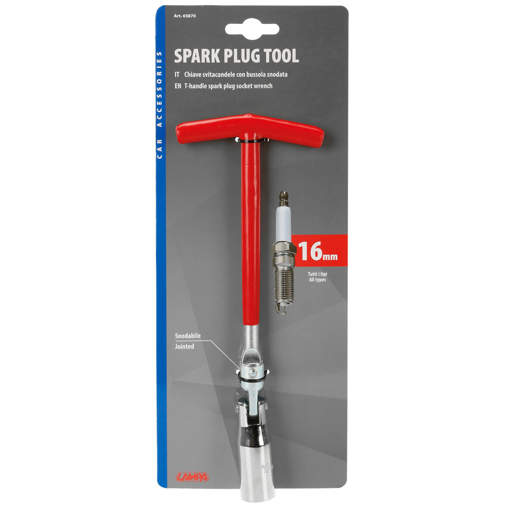 Spark plug T-handle wrench - 16 mm