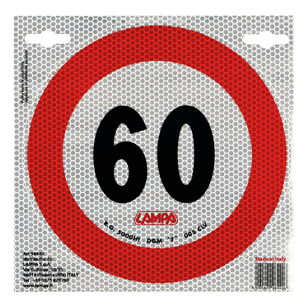 Speed limit sign - 60 Km/h