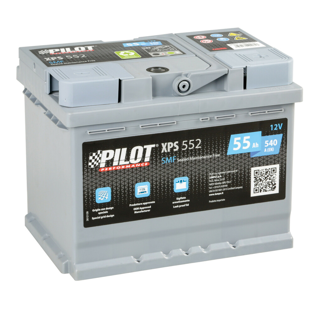 Battery 12V - Pilot SMF - 55 Ah - 540 A - L2